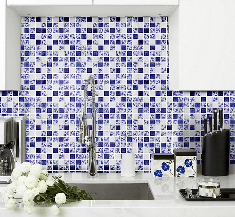 White Mosaic Kitchen & Bathroom Wall Tiles